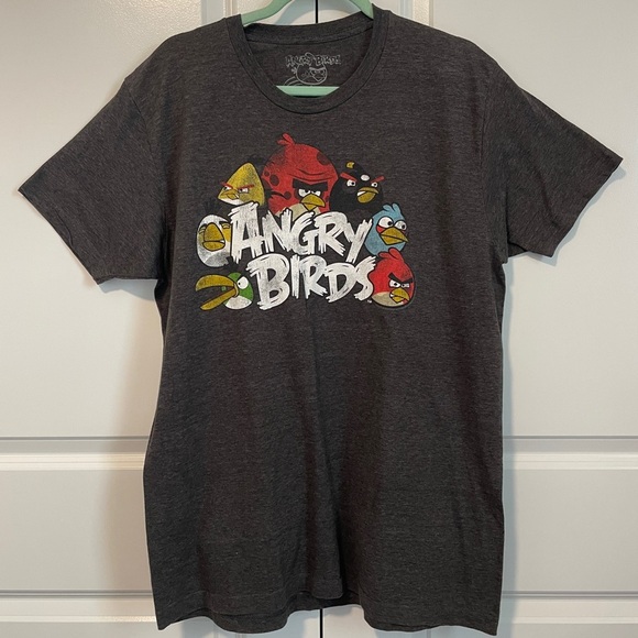 Shirts | Angry Birds Graphic Tshirt Charcoal | Poshmark